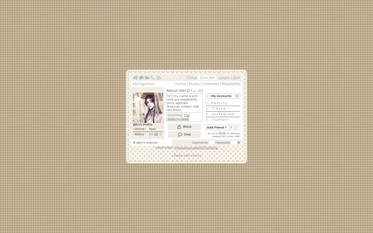 eri's carrd ₊˚ʚ ᗢ₊˚ ﾟ.